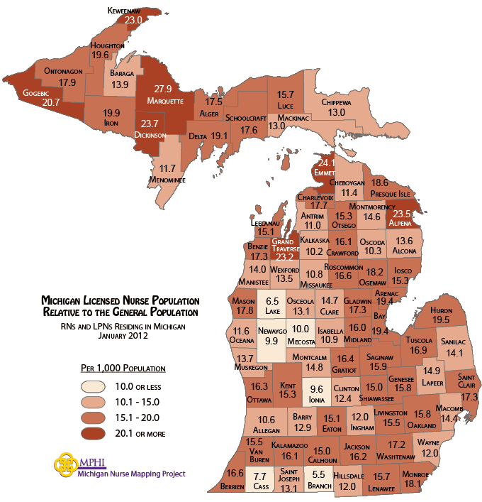 Michigan Nurse Mapping Project
